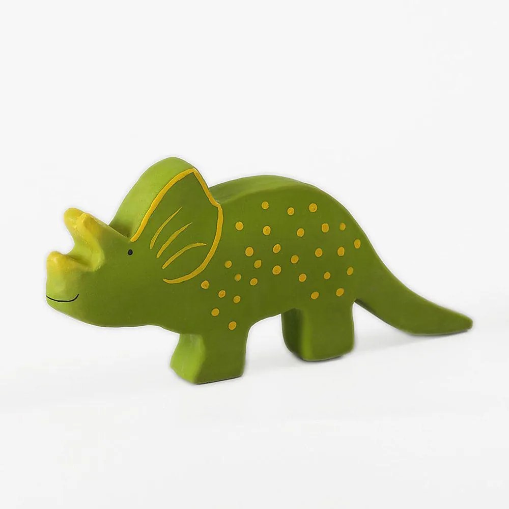 Tikiri Baby Dinosaurus z přírodní gumy Triceratops-trice