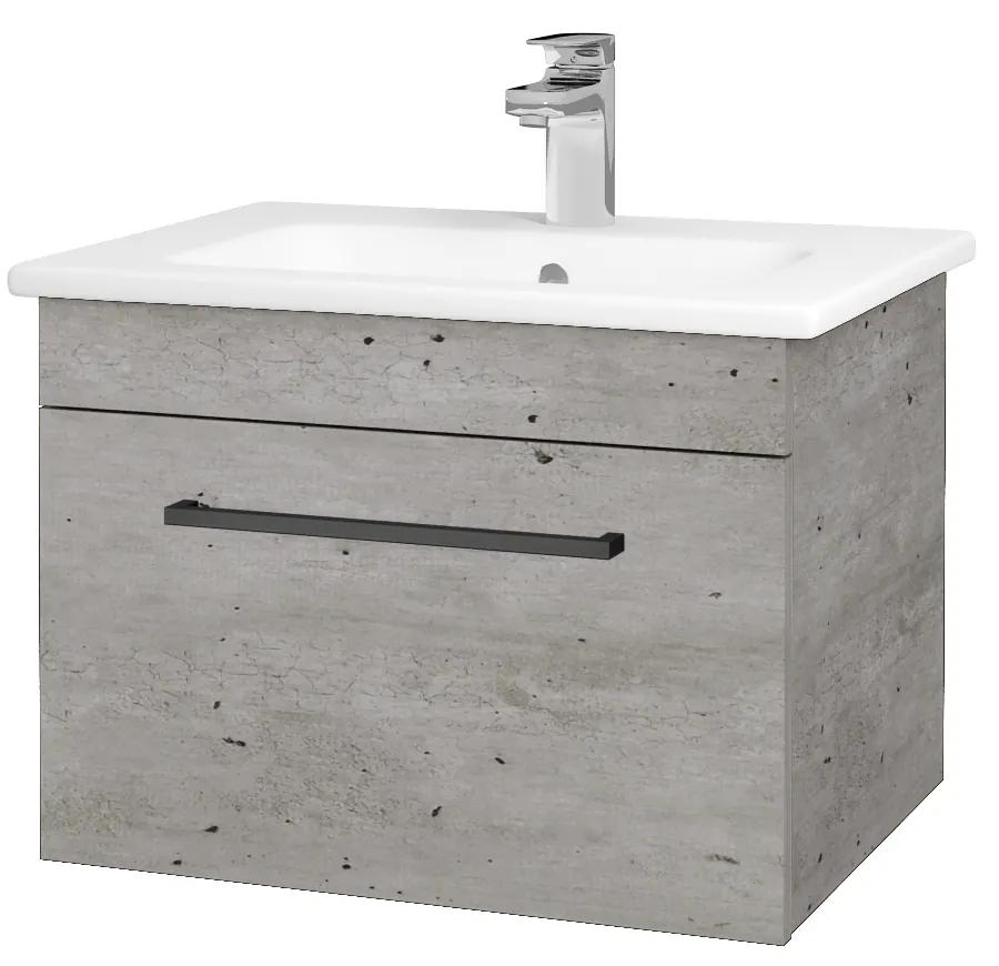Dřevojas Koupelnová skříň ASTON SZZ 60 Varianta: N01 Bílá lesk / Úchytka T01 / D17 Colorado