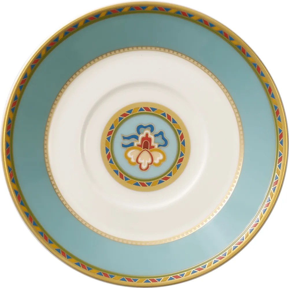 Villeroy&Boch Villeroy & Boch Samarkand Aquamarin podšálek na moka / espresso, 12,6 cm