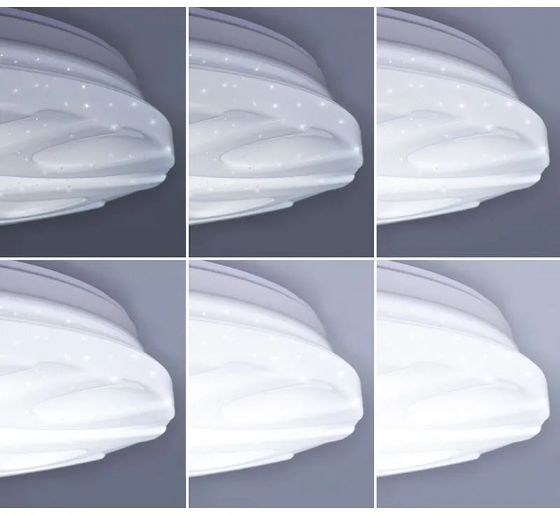 Solight LED stropní světlo Wave, 60W, 4200lm, stmívatelné, změna chromatičnosti, dálkové ovládání