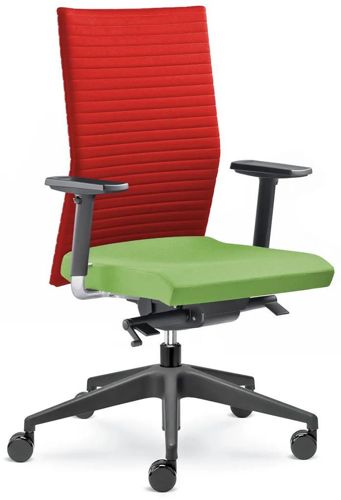 LD seating Element 430-SYS - Kancelářská židle  - červená/zelená