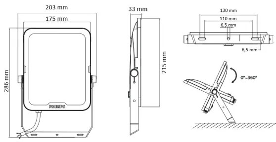 Philips - LED Reflektor LEDINAIRE ALL-IN LED/70W/230V 3000/4000/6500K IP65