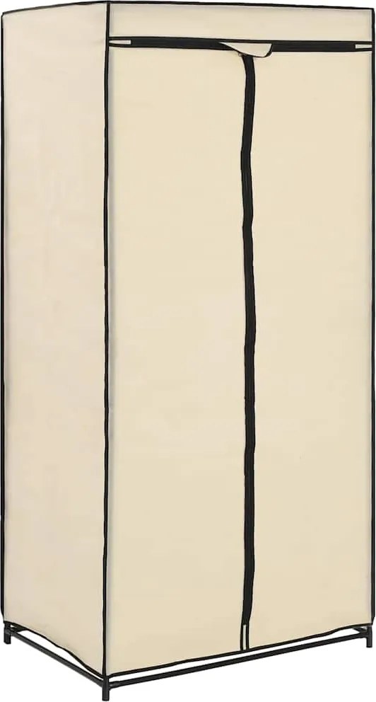 Šatní skříň krémová 75 x 50 x 160 cm 282439