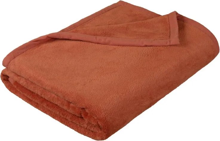 Bellatex Přikrývka Korall micro Červená 100x150 cm