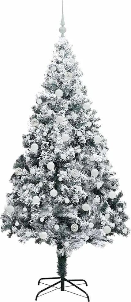 Umělý vánoční stromeček Bílá 210 cm PVC, ocel a plast 3396974