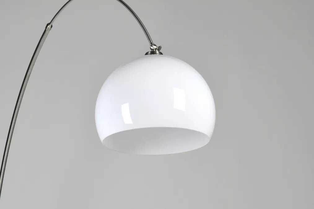 Stojací designová oblouková lampa Cannes Crema Plus
