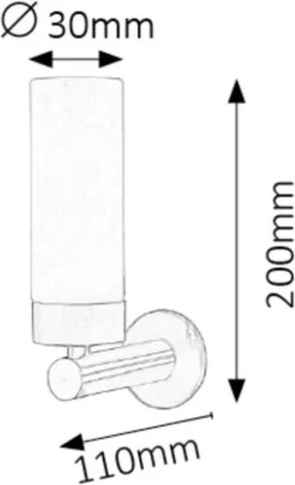 RABALUX 5745 Betty koupelnové nástěnné svítidlo. zabud. LED 4W IP44 4000K bronz