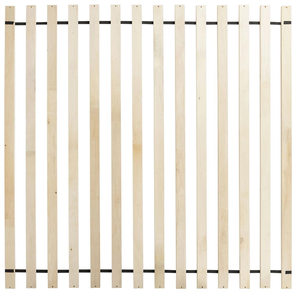 Postel 140 x 200 cm tmavé dřevo LIBERMONT Beliani