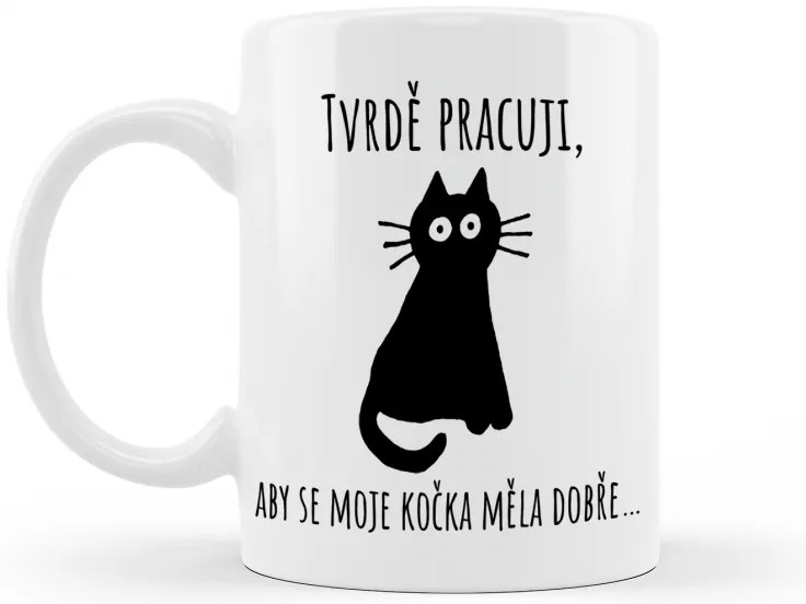 Ahome Ahome CZ Hrneček Tvrdě pracuji. Kočka 330 ml