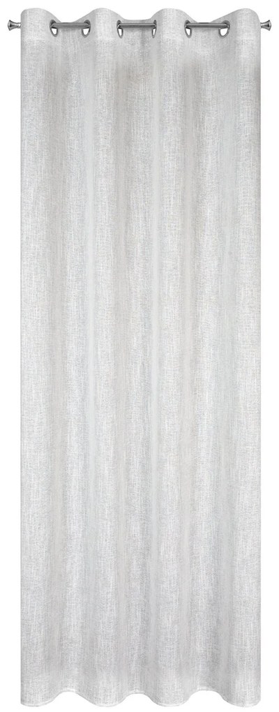 ZÁVĚS NA KROUŽCÍCH AGNES 140X250 CM BÍLÁ