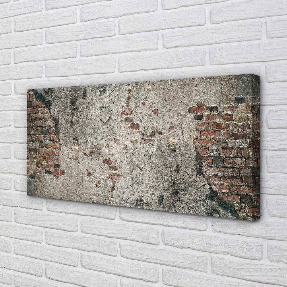 Obrazy na plátně Kamenná cihlová zeď 100x50 cm