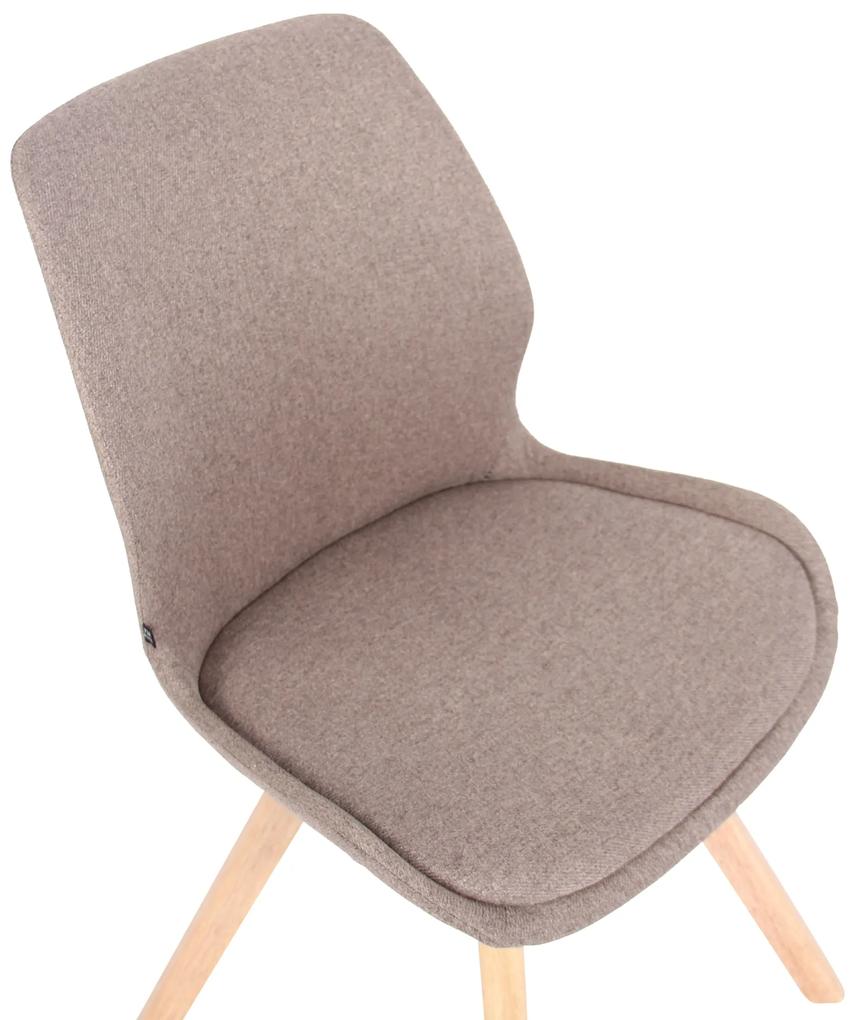 Jídelní židle Carnforth - 4 ks - látkové čalounění | taupe