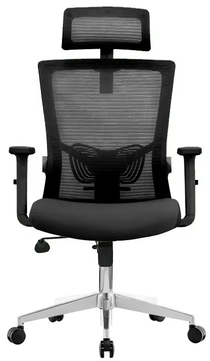 Kancelářská ergonomická židle ALEXA — černá, nosnost 130 kg