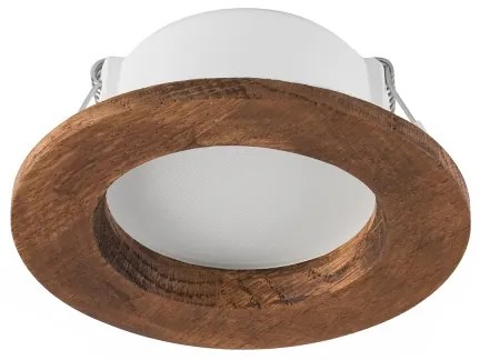 LED Podhledové svítidlo WOODY SPOT LED/5,5W/230V 4000K třešeň pr. 10 cm