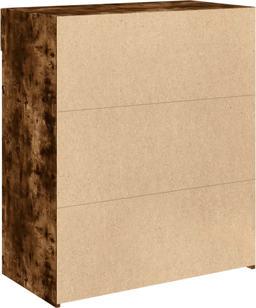 Příborník kouřový dub 80 x 42,5 x 93 cm kompozitní dřevo 3281480