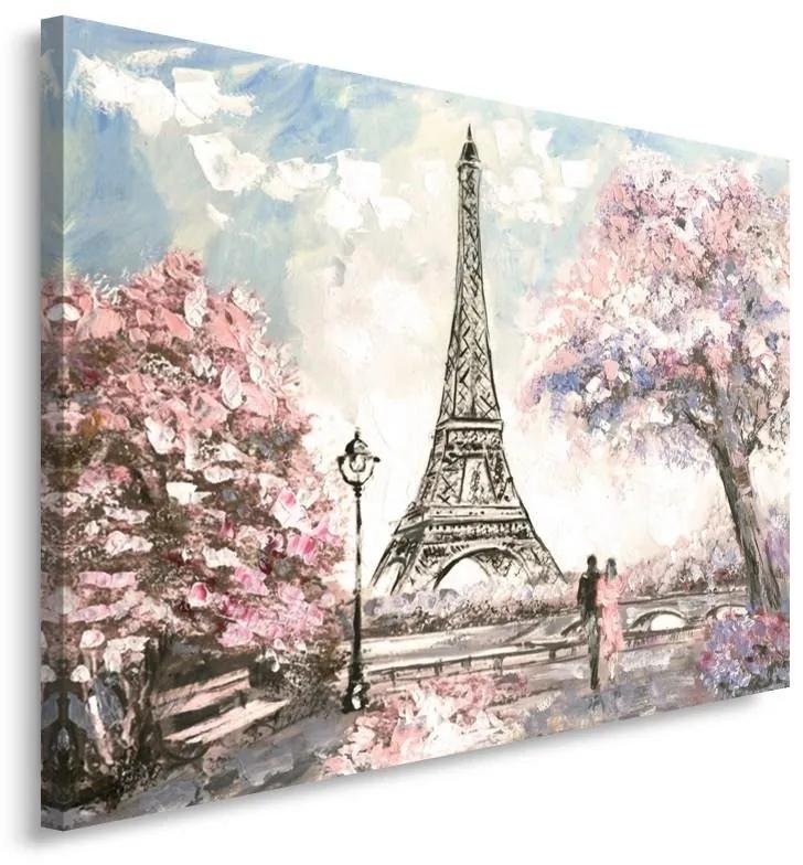 CARO Obraz na plátně - Spring In Paris 40x30 cm