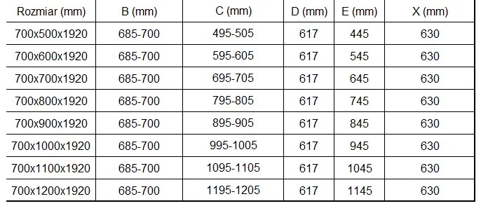 Mexen Pretoria sprchový kout 70x80cm, 6mm sklo, zlatý profil-čiré sklo, 852-070-080-50-00