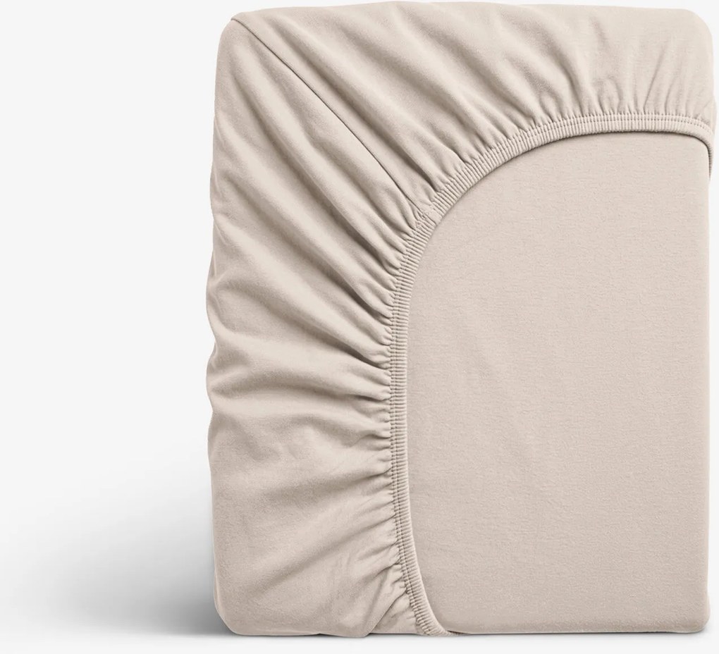 Goldea jersey elastické prostěradlo - latte 90 x 200 cm