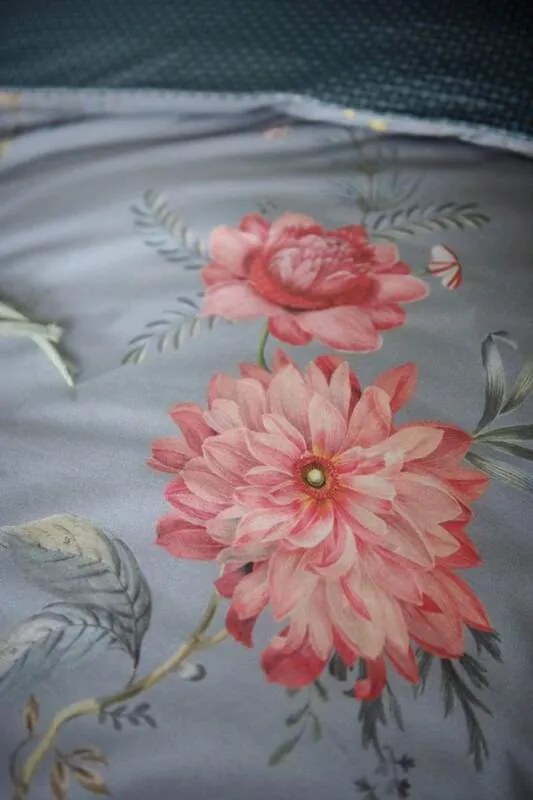 Pip Studio perkálové povlečení Fleur Grandeur modré 200x200 + 2x 70x90 cm