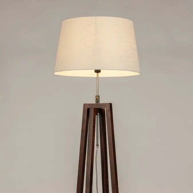 Stojací designová lampa Paola Bianco and Dark Brown