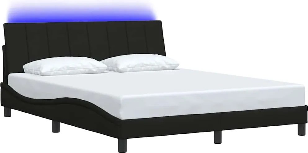 Rám postele bez matrace Hanko černý 160 x 200 cm textil 3310470