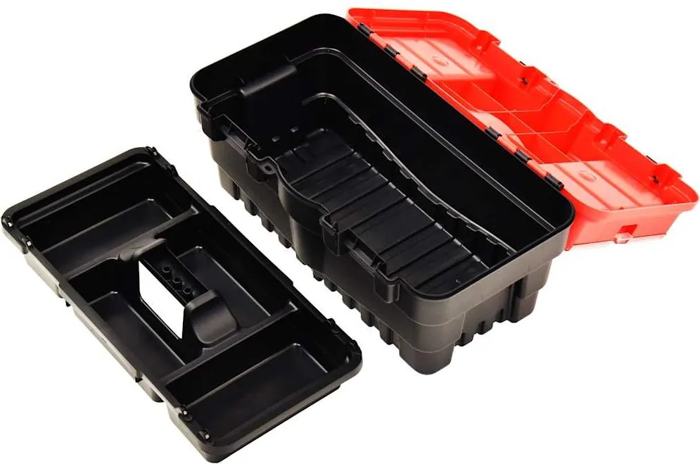 Box na nářadí plast 462 x 256 x 242 mm červený 146269