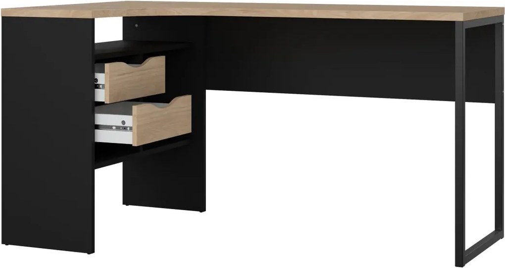 FALCO Psací stůl Felix 118 černý mat/jackson hickory