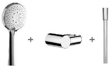 Jika Cubito Pure - Sprchová souprava Cubito-N 13 cm, 4 proudy, chrom H3651X00043621