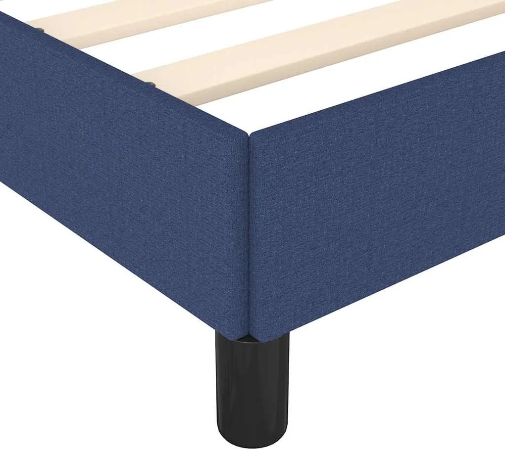 Rám postele bez matrací modrá 120x190 cm textil 3269637
