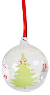 Skleněná vánoční ozdoba Moomin Happy Holidays 9 cm Muurla