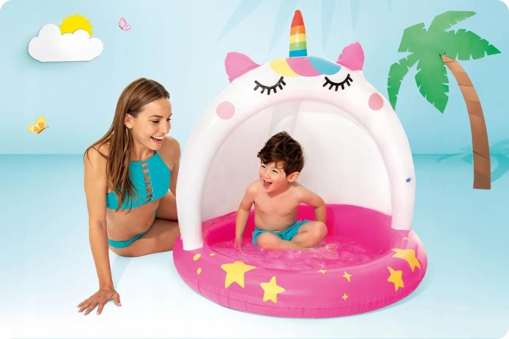 Dětský bazén Jednorožec INTEX růžový