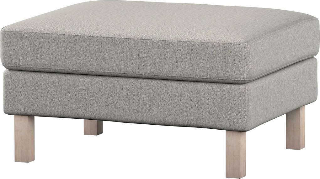 Potah na podnožku IKEA Karlstad barva šedá látka pletený vzor