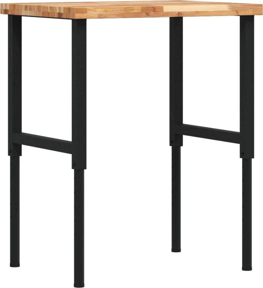 Pracovní stůl 80 x 60 x (73–99,5) cm masivní akácie obdélníkový 3309692