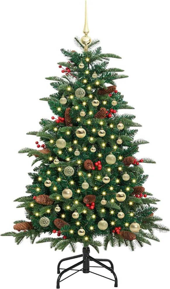 Umělý vánoční stromeček Zelená 150 cm PVC, kov a plast 3395545