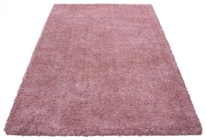 Kusový koberec Ancona shaggy 9000 rose 60 x 110 cm