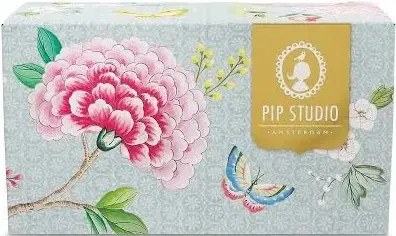 Pip Studio Blushing Birds sada 2 ks hrnků 180ml, bílá (sada 2 hrnků v dárkovém balení)