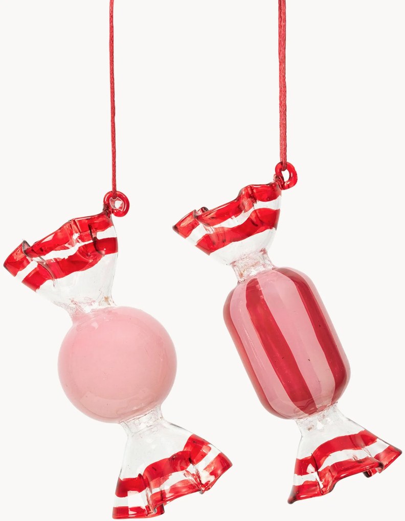 Sada vánočních ozdob Candy, 2 díly