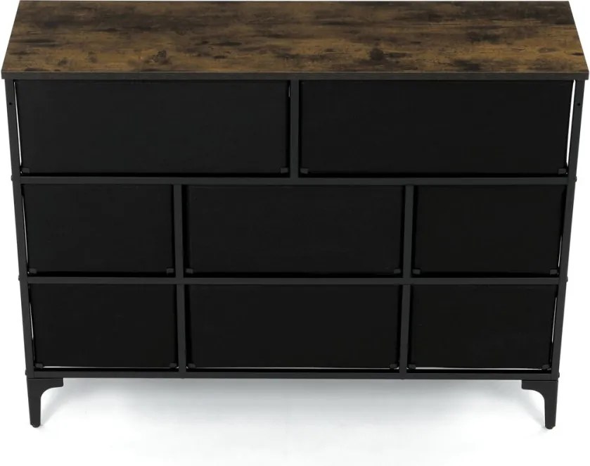 Komoda AUK-W2104 BK, mdf, vícebarevná (103 x 30) cm