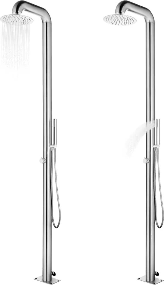 Zahradní sprcha 225 cm nerezová ocel 315941