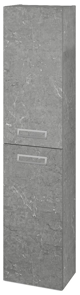Dřevojas Skříň vysoká DOOR SV1D2 35 Varianta: N01 Bílá lesk / Úchytka T39 / N07 Stone / Pravé