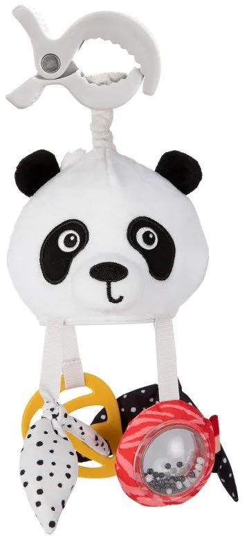 Canpol Babies Senzorická závěsná cestovní hračka PANDA s klipem BabiesBoo