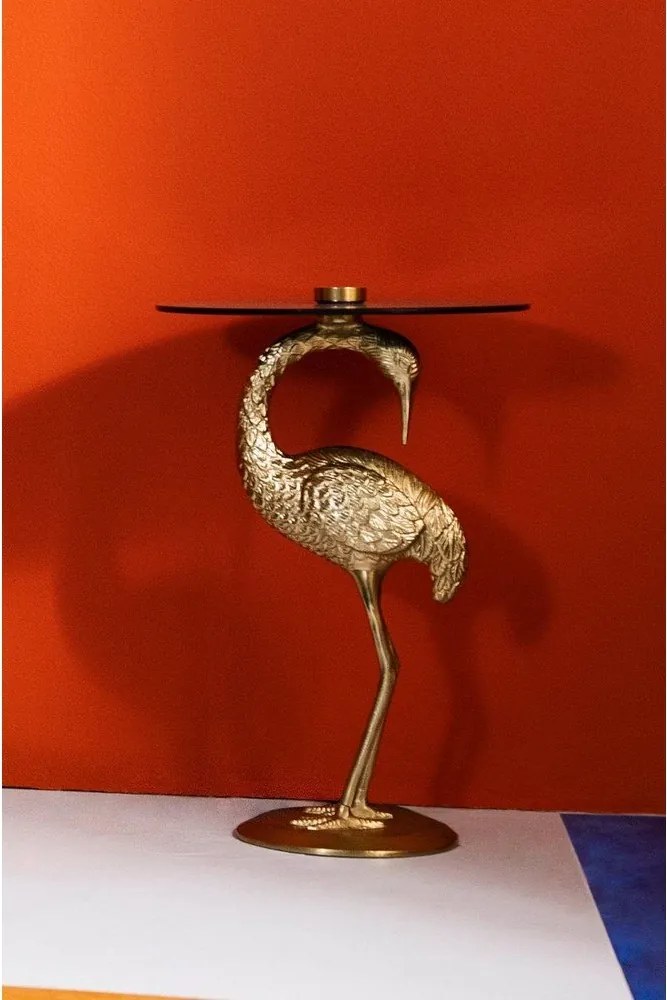 Kulatý odkládací stolek se skleněnou deskou ø 40 cm Galapagos – Jotex