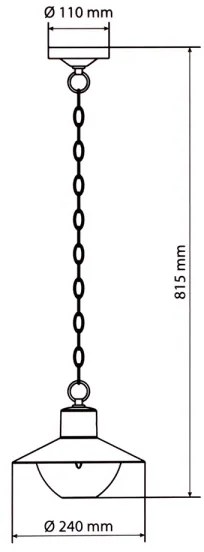 Brilagi -  LED Venkovní závěsné svítidlo VEERLE 1xE27/60W/230V IP44