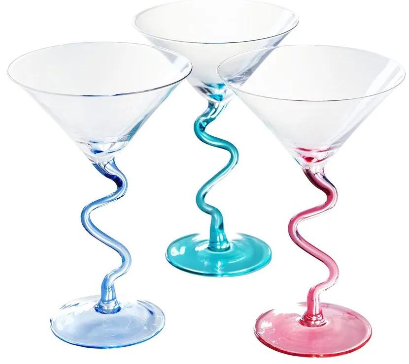 Butlers CANTARE Sklenice na martini - modrá