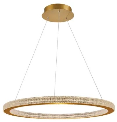 LED lustr Fiore 80 zlaté