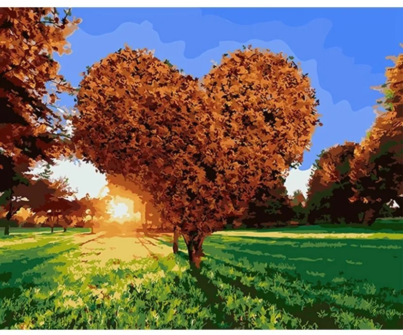 Namaluj si obraz "Strom lásky" 40x50 cm