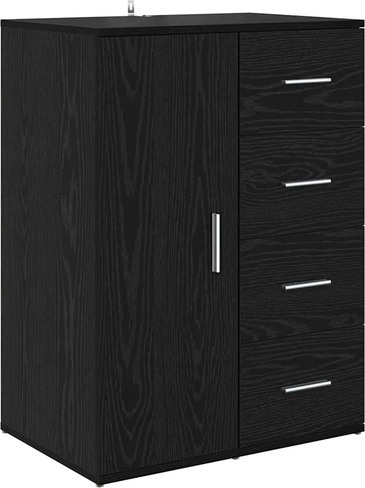 Konzole CORONA 2 ks Černý dub 59 x 39 x 80 cm Kompozitní dřevo 3402808
