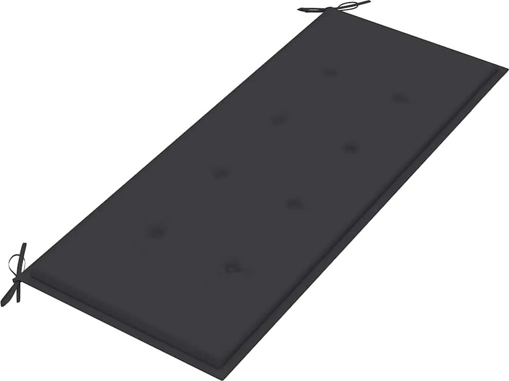 Zahradní lavice s poduškou 120 cm bambus 3063876