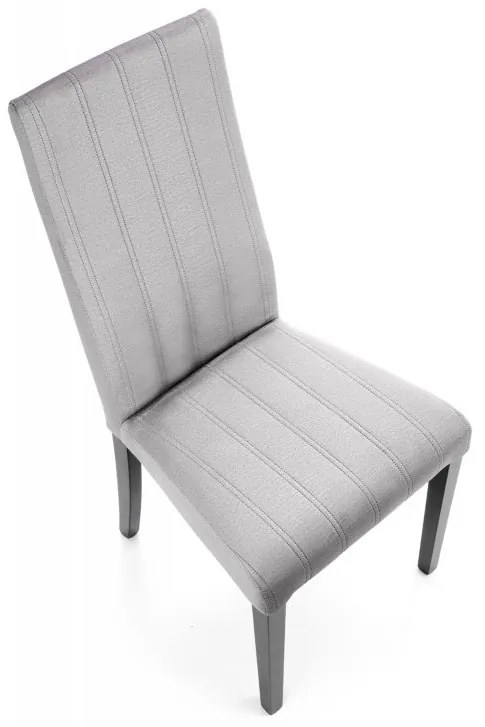 Jídelní židle DIEGO 2 – masiv, látka, více barev Černá / světle šedá