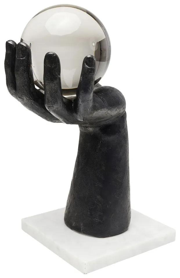 Dekorativní socha Kare Design Ball Hand, výška 31 cm